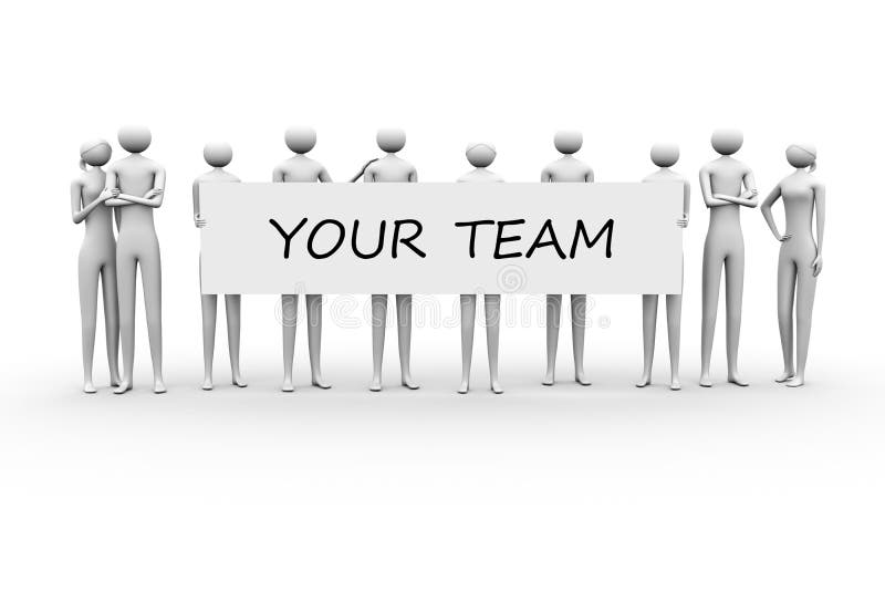 Your team stock illustration. Illustration of people - 45261354