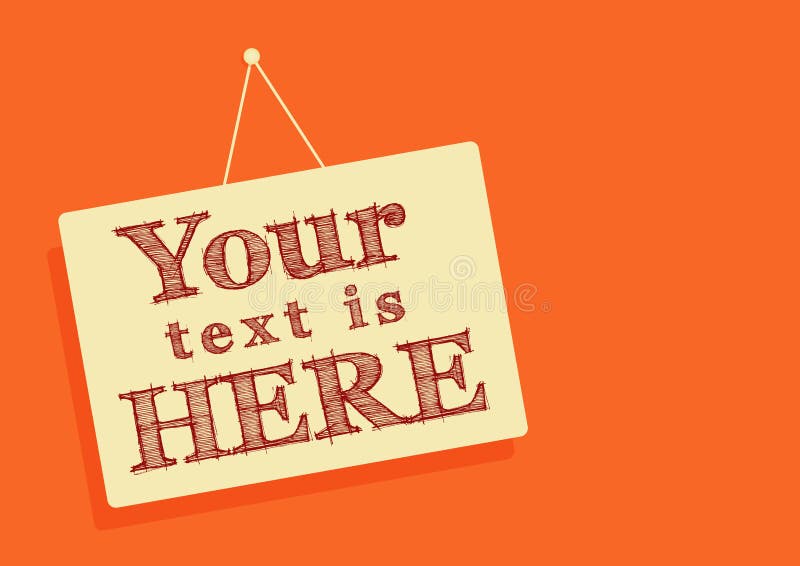 Your Text is Here Sticker Record Vector Illustration Stock Vector ...