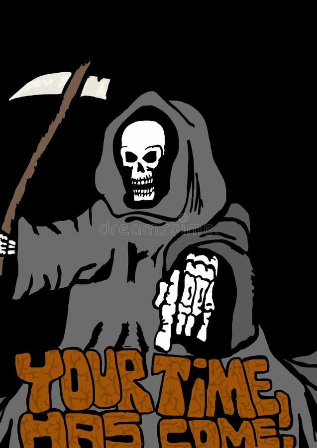 Your time has come! stock illustration. Illustration of drawing - 40914224