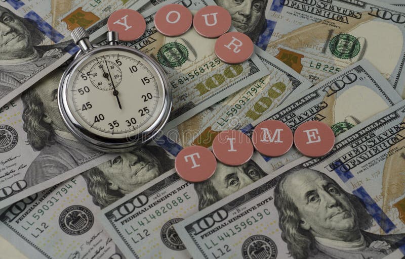 Your Time Has a Price, Use it Profitably Stock Image - Image of gear ...