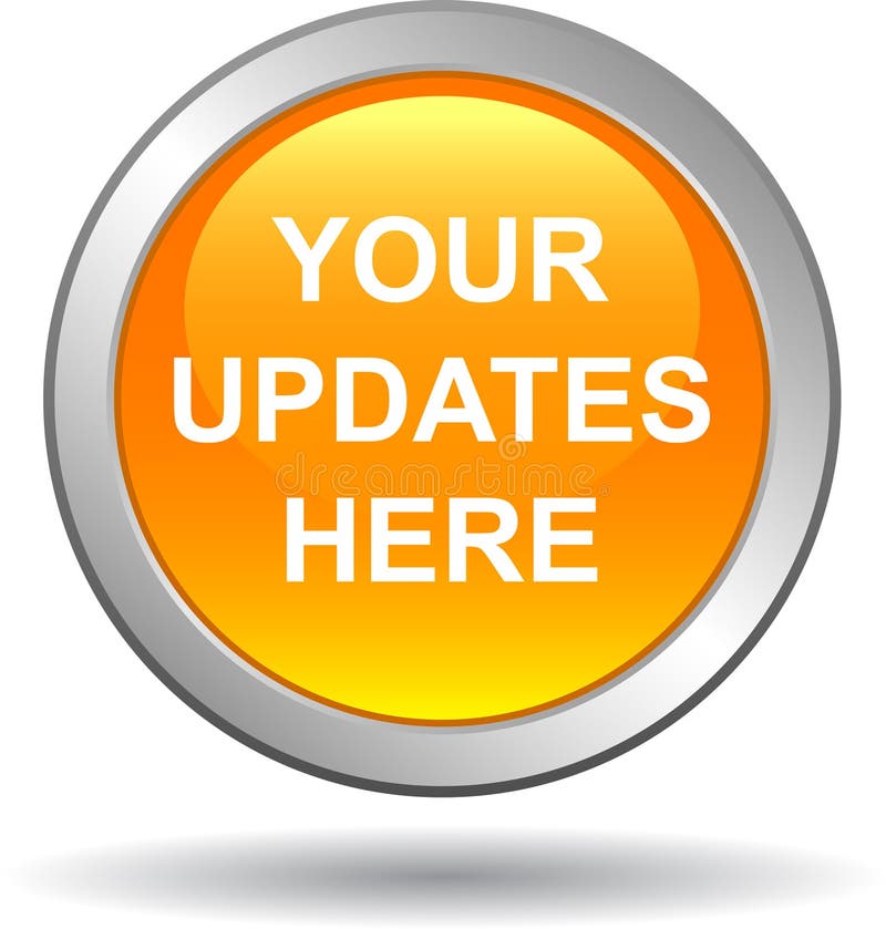 Your Updates Here Web Button Stock Vector - Illustration of buttons ...