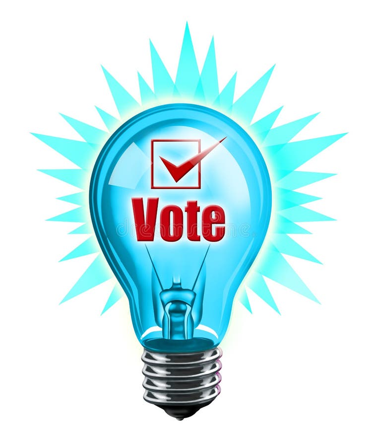 Your Vote Counts stock illustration. Illustration of bulb - 15401552