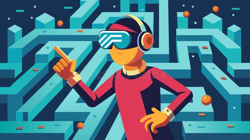 With Your VR Gloves Equipped You Navigate through a Challenging Maze ...