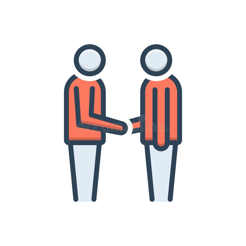 Color Illustration Icon for Your Welcome, Your and Handshake Stock ...