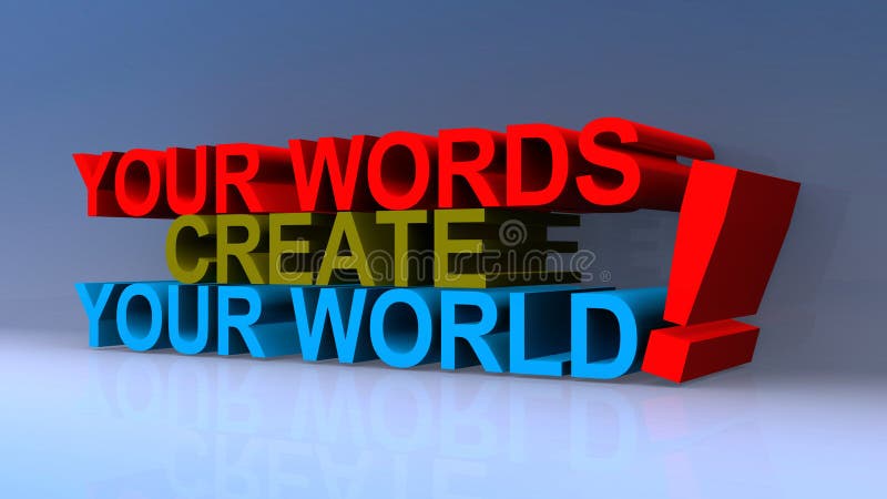 We Create the World by Ourselves Stock Photo - Image of green, black ...