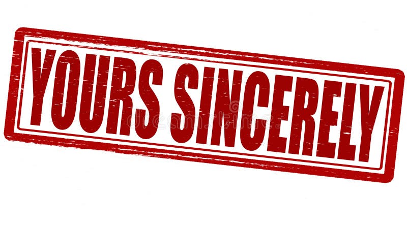 Sincerely Stock Illustrations – 361 Sincerely Stock Illustrations ...