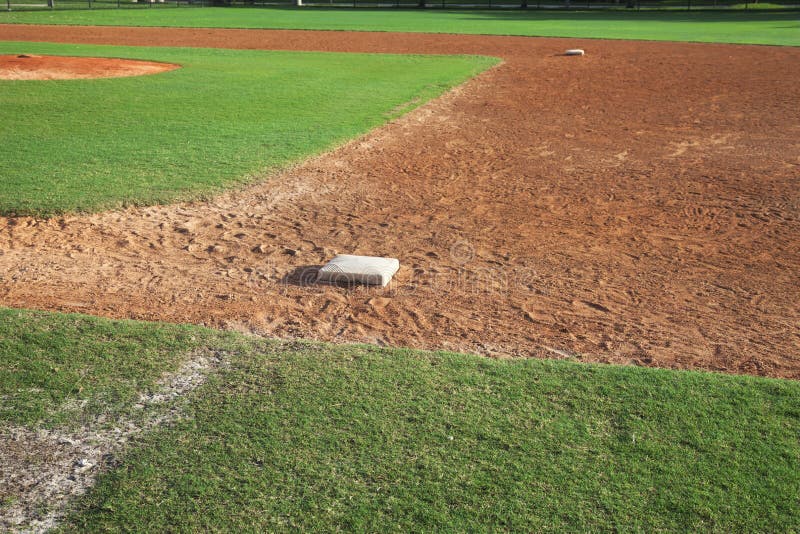 Red Baseball Infield Background Stock Photo - Image of dirt, crushed ...