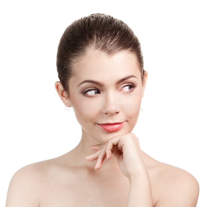 Youth Beautiful Woman. Isolated Stock Photo - Image of isolated, girl ...