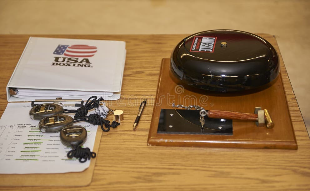Youth Boxing Bell Timer Table Editorial Photo - Image of chiming ...
