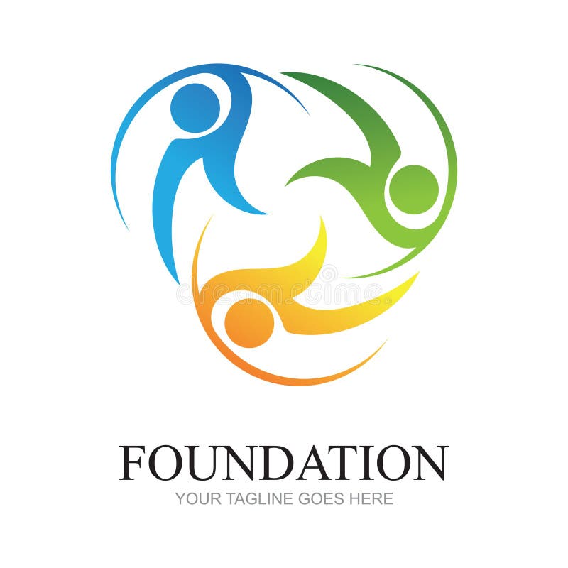Youth Foundation Logo Creative People Education Logo Concept Stock ...