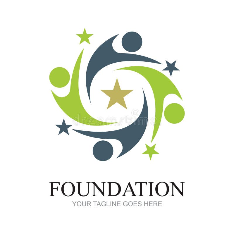 Youth Foundation Logo Creative People Education Logo Concept Stock ...