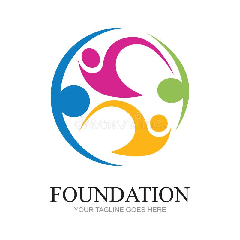 Youth Foundation Logo Creative People Education Logo Concept Stock ...
