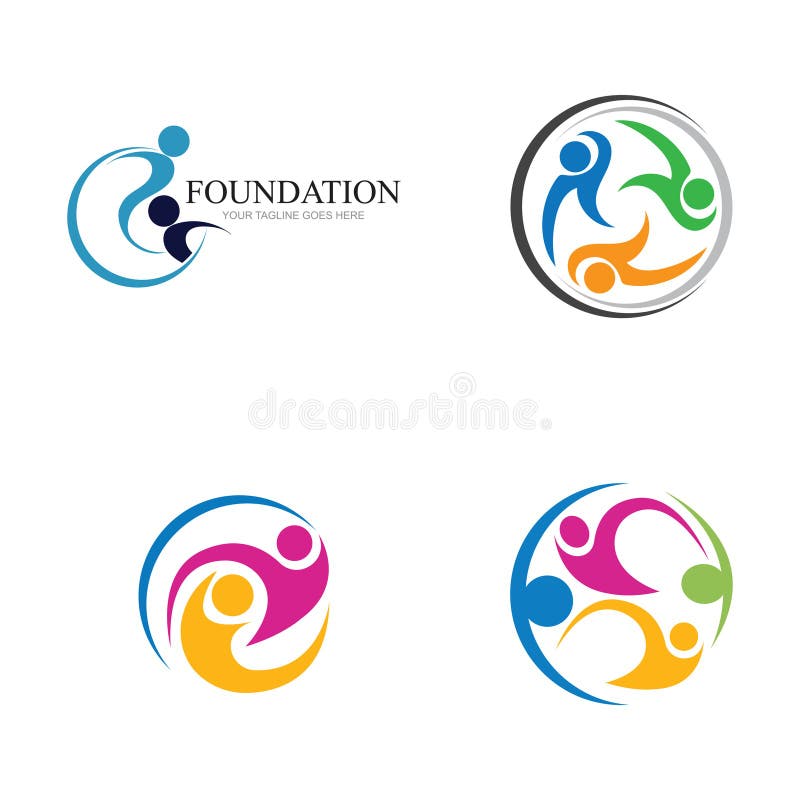 Youth Foundation Logo Creative People Education Logo Concept Stock ...