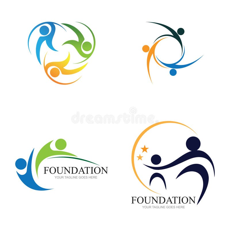 Youth Foundation Logo Creative People Education Logo Concept Stock ...