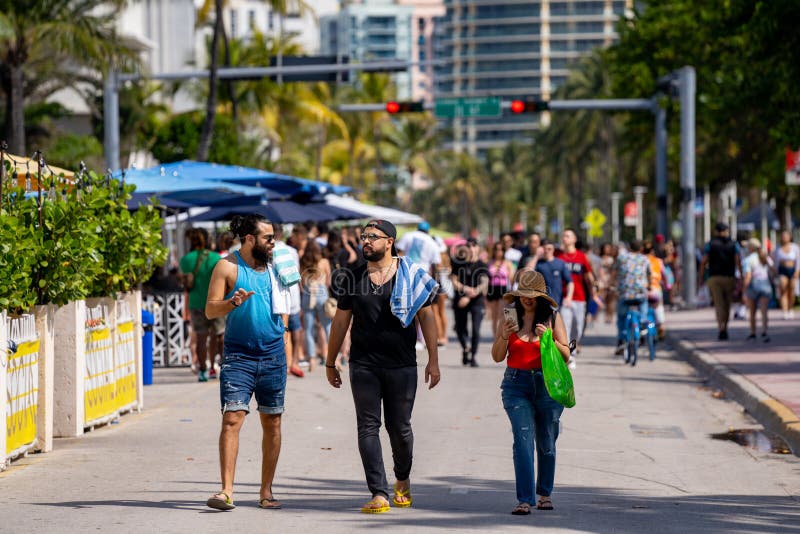 Spring Break Beach People editorial stock photo. Image of play - 36948893