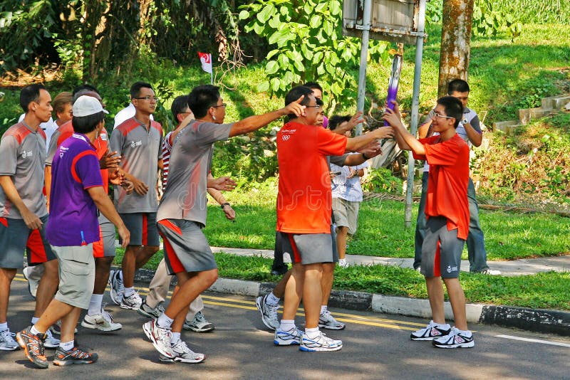 Youth Olympic Games 2010 Torch Relay Editorial Photography - Image of ...
