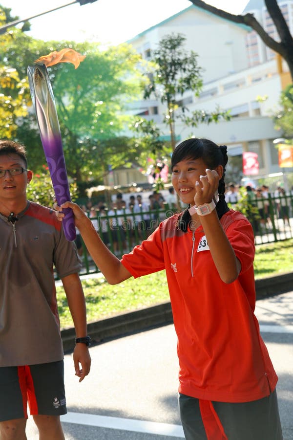 Youth Olympic Games 2010 Torch Relay Editorial Image - Image of ...