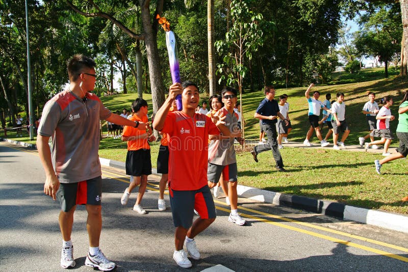 Youth Olympic Games 2010 Torch Relay Editorial Photography - Image of ...
