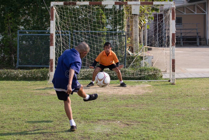 Youth Soccer Match, in Elementary Schools. Editorial Stock Photo ...