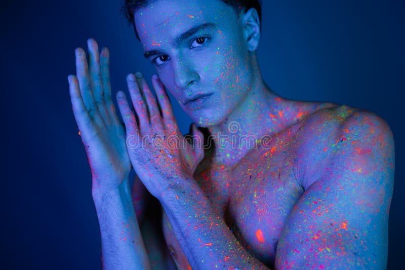 Youthful, Self-assured and Shirtless Man Stock Photo - Image of unique ... Youthful, Self-assured and Shirtless Man Stock Photo - Image of unique ...