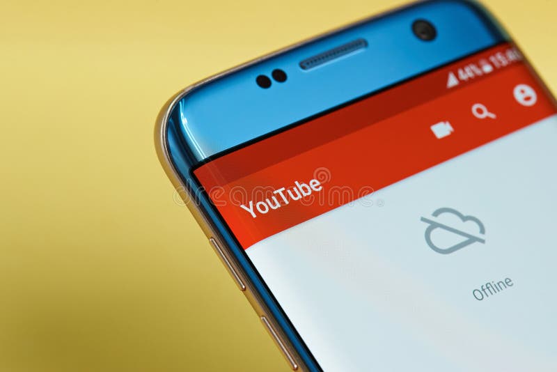 Youtube Application Menu Offline Editorial Stock Image - Image of ...