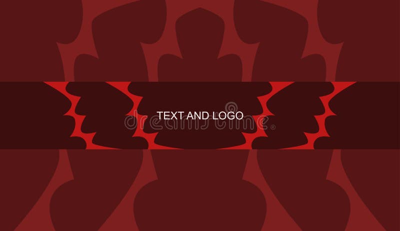 YouTube Channel Banner Red Abstract Template Stock Vector ...