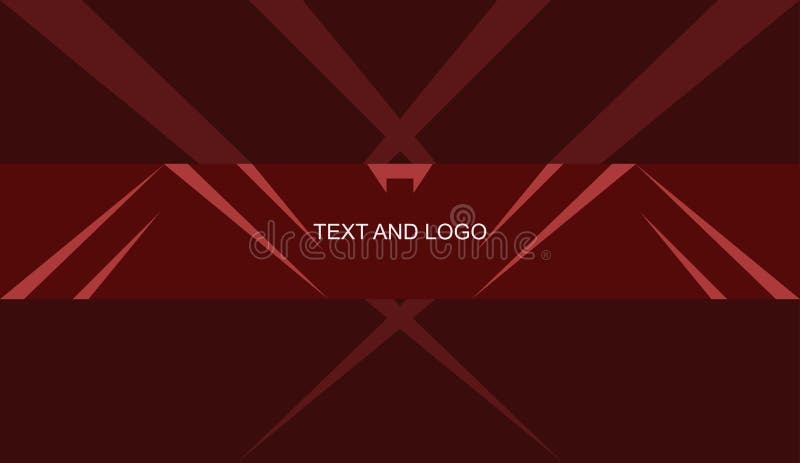 YouTube Channel Banner Red Abstract Template Stock Vector ...