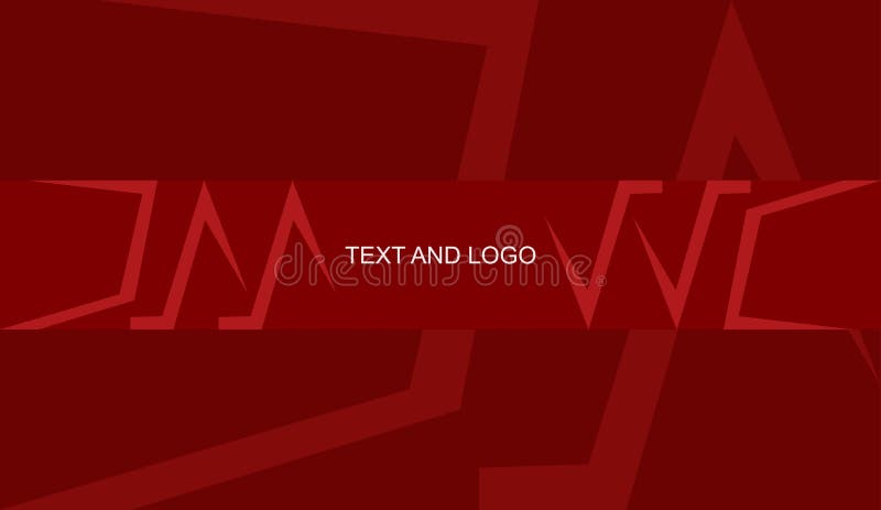 YouTube Channel Banner Red Abstract Template Stock Vector ...