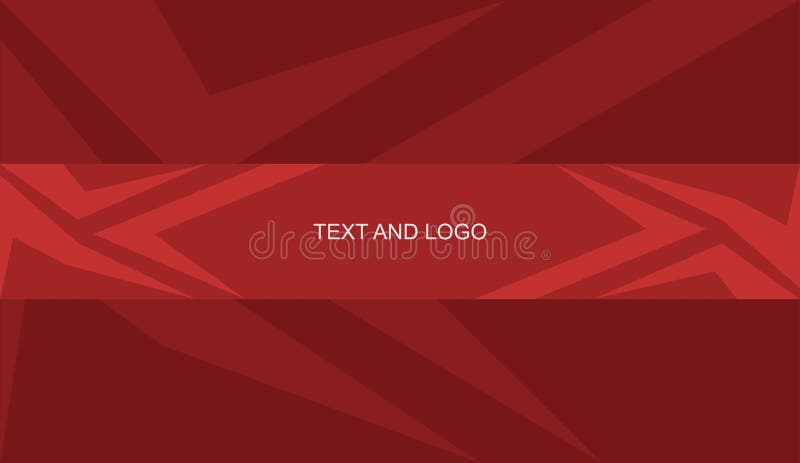 YouTube Channel Banner Red Abstract Template Stock Vector ...