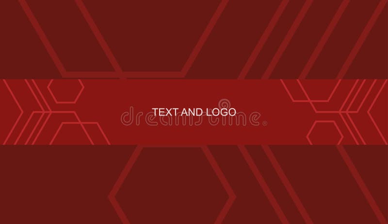 YouTube Channel Banner Red Abstract Template Stock Vector ...