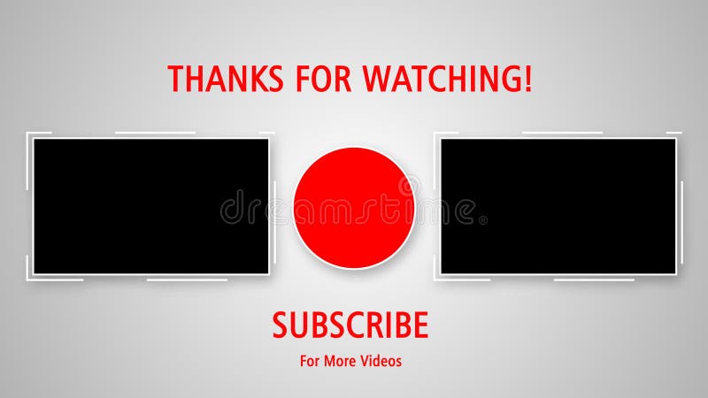 YouTube End Screen Animation Stock Video - Video of button, screen ...