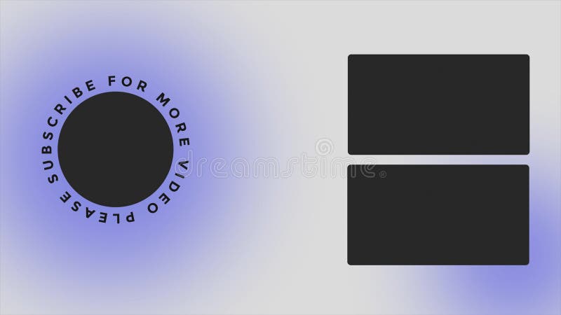 YouTube End Screen stock illustration. Illustration of followers ...