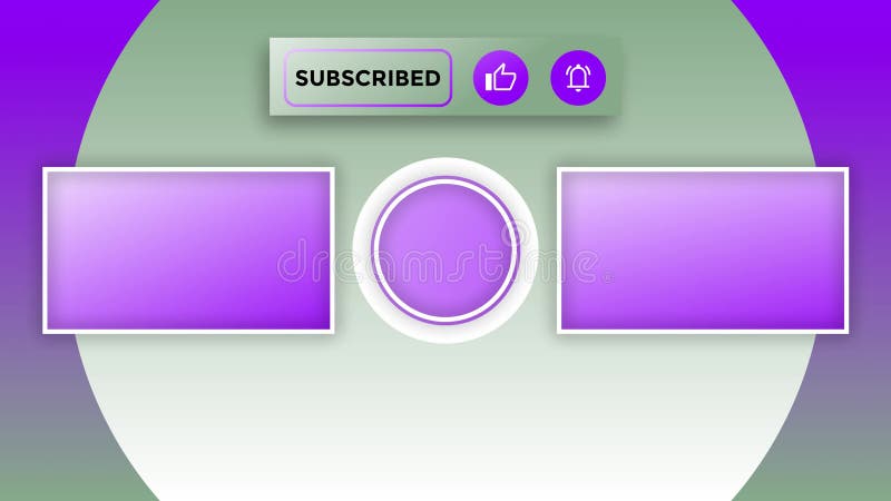 YouTube End Screen V43 stock video. Video of animation - 268287061