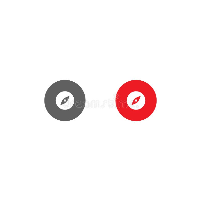 Youtube Explore Button Icon Vector in Flat Design Style. Discovery ...