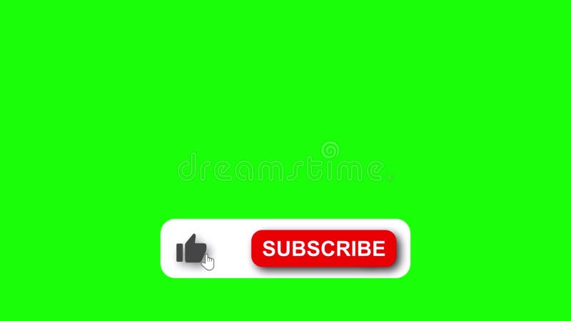 YouTube Green Screen Subscribe, Like Button & Bell Notification ...