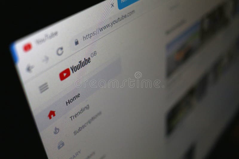 YouTube homepage editorial stock image. Image of business - 51883784
