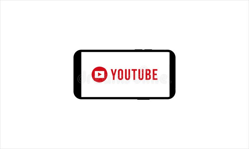Youtube Icon on Phone Tablet Screen Icon Logo Design Vector ...