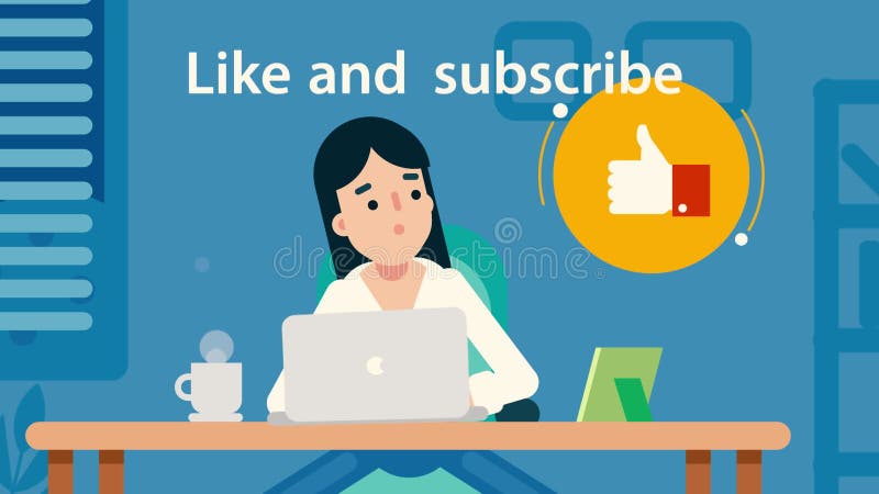 YouTube Like and Subscribe Animation Stock Video - Video of subscribe ...