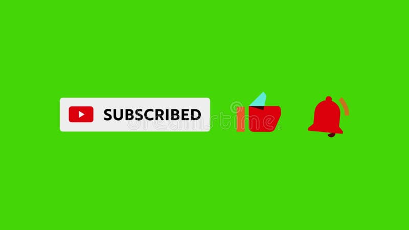 YouTube Like and Subscribe Button Animation Stock Video - Video of ...
