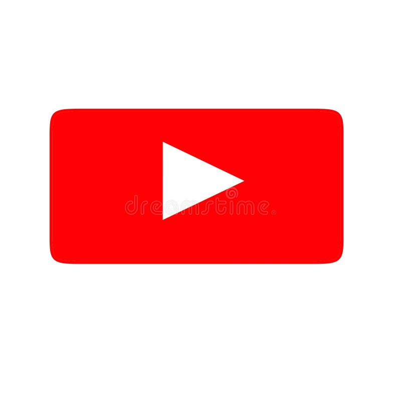 YouTube Logo Design for Commercial Purposes Stock Illustration ...