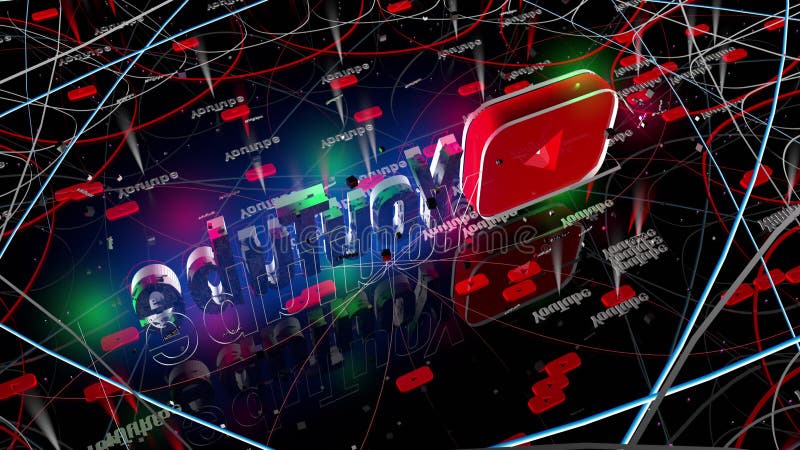 Youtube Logo 4K Future Loop Stock Footage - Video of success, future ...