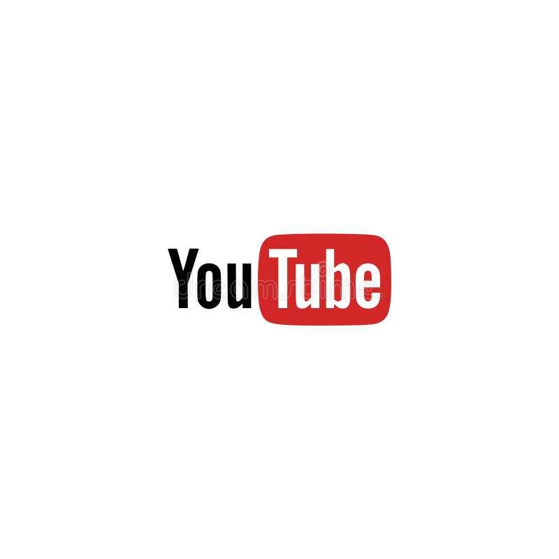 Youtube Logo Editorial Illustrative on White Background Editorial ...