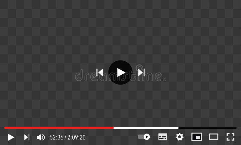 Youtube Multimedia Player Window Template. Vector Illustration. Stock ... Youtube Multimedia Player Window Template. Vector Illustration. Stock ...