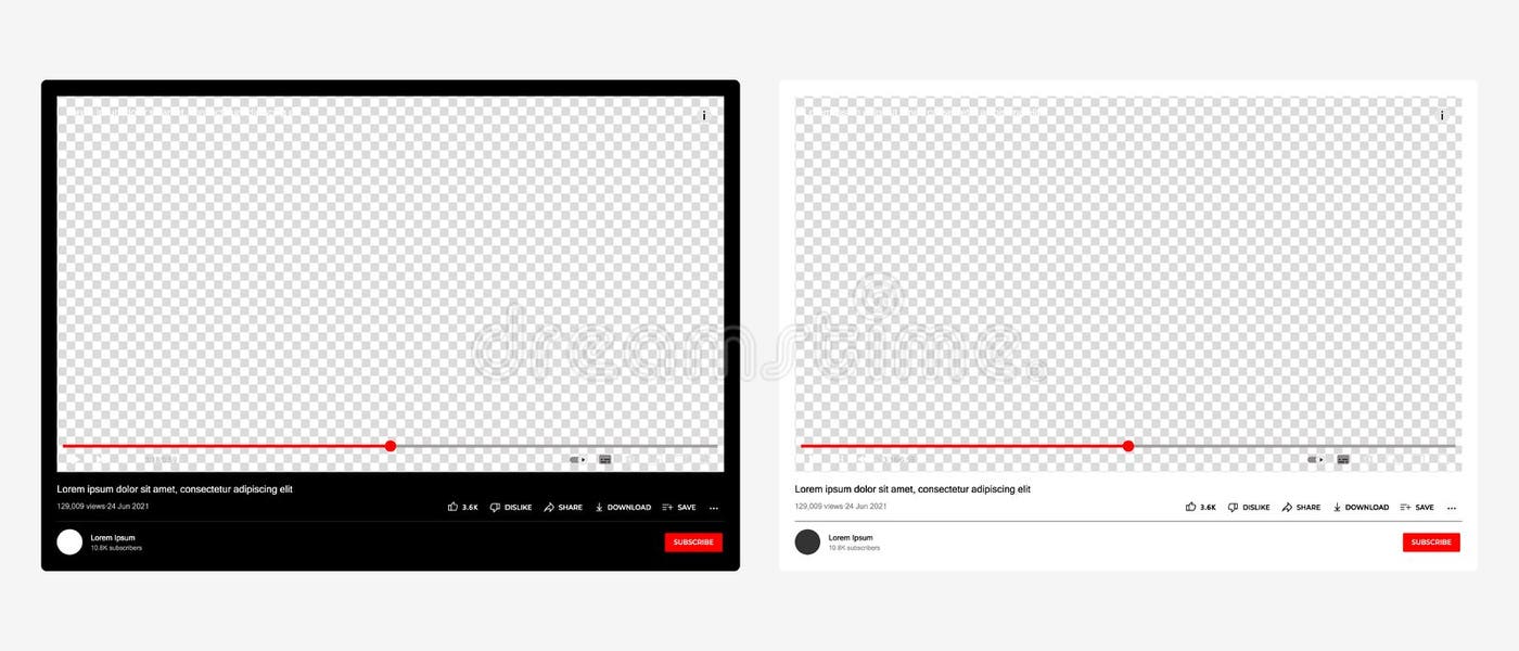 Mockup Page Youtube Stock Illustrations – 82 Mockup Page Youtube Stock ...