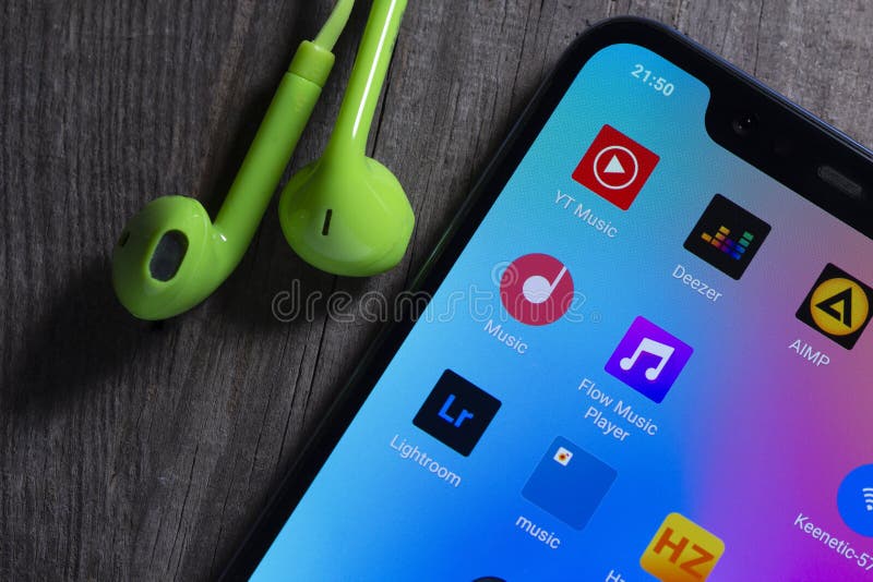 Youtube Music Android App on Smartphone Screen. Belgorod , Russia - Jun ...