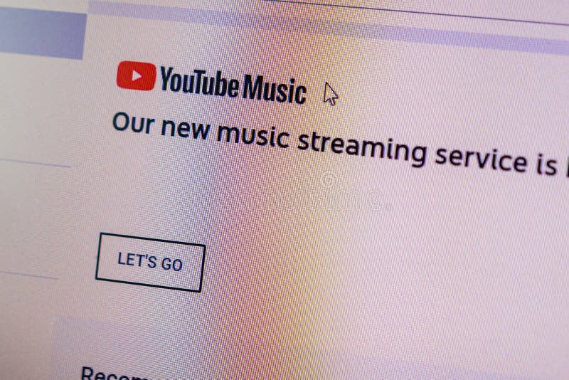 Youtube Music Home Menu and Arrow Cursor on Device Screen Pixelated ...