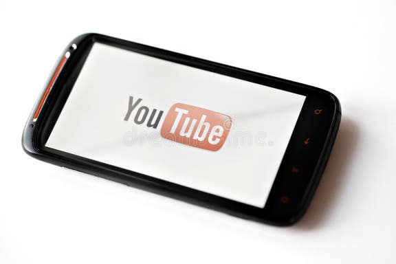 Youtube phone editorial stock image. Image of data, computer - 24543154