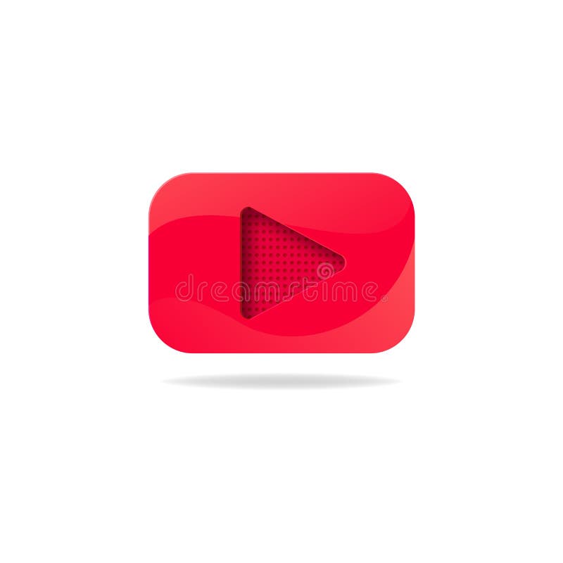 Youtube Play Button editorial stock image. Illustration of play - 146773624