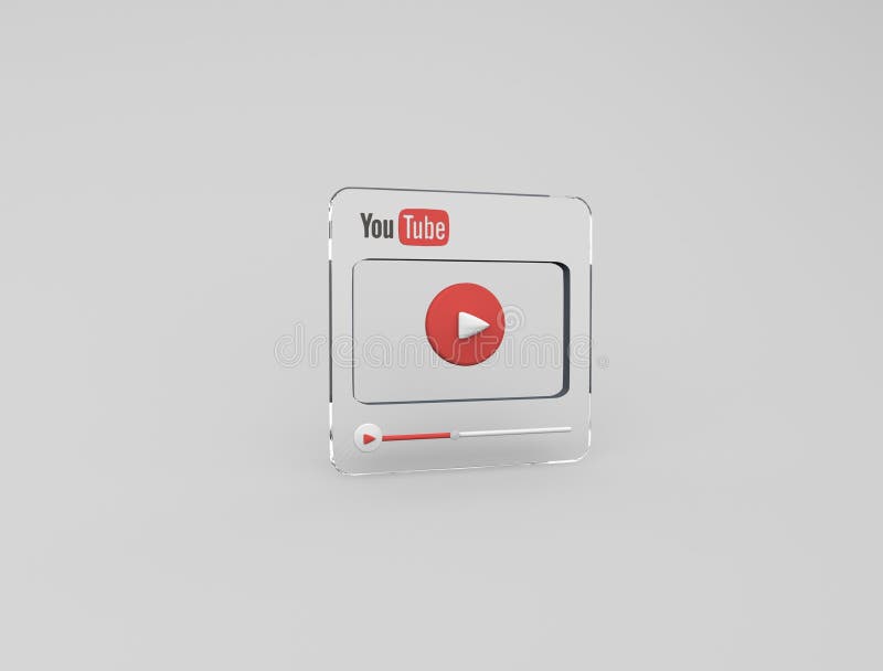 Youtube Silver Play Button Award. Vector Illustration EPS 10. Stock ...