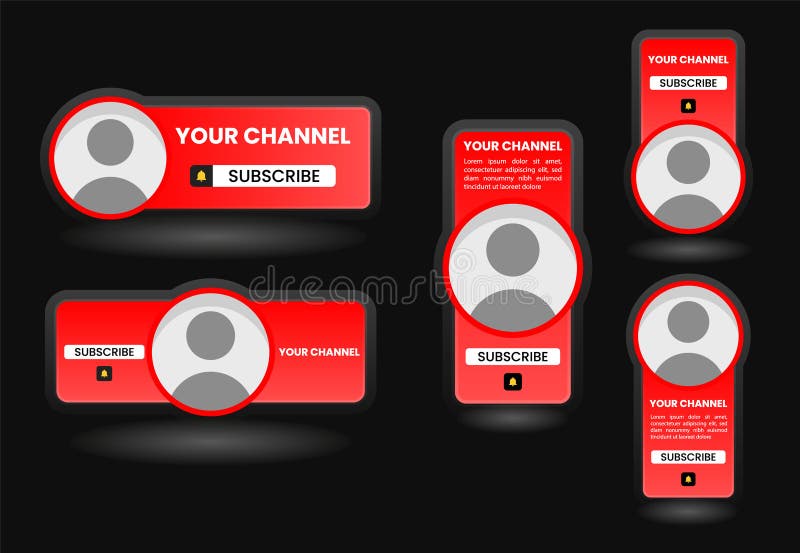 YouTube Profile User Interface. Channel Name, Subscribe and Bell ...